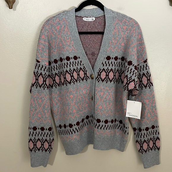 89th & Madison | Sweaters | Nwt 89 Madison Sweater Cardigan Large ...